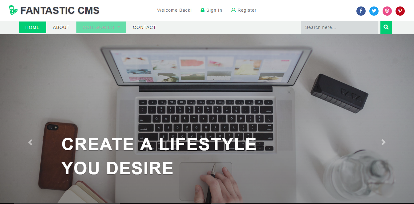Fantastic Blog Cms In Php With Source Code Sourcecodester